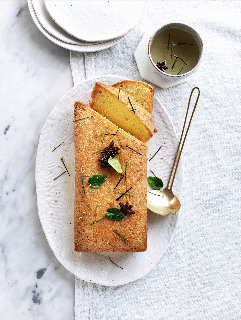 Coconut, Lime & Star Anise Syrup Cake Recipe | W&H