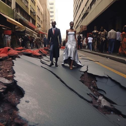 South African spirit shines through an artist's take on Bree St. explosion