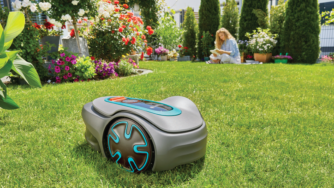 Achieve the next level of lawncare with the GARDENA Robotic lawnmower