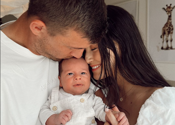 Marise and Handre Pollard celebrate one month as parents