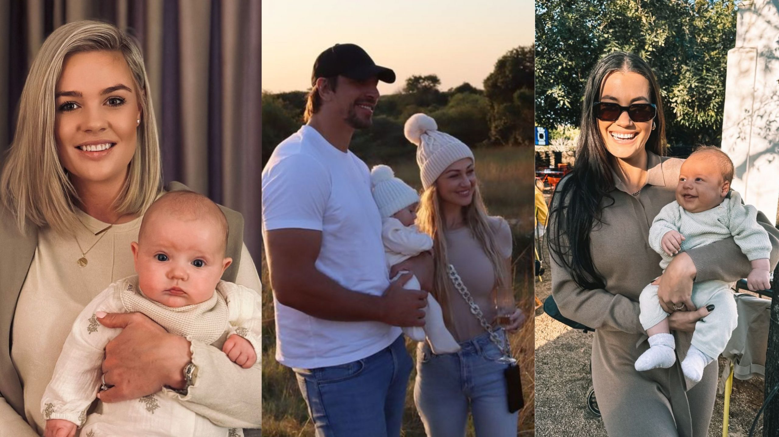 Springbok WAGs celebrate baby milestones as first-time moms