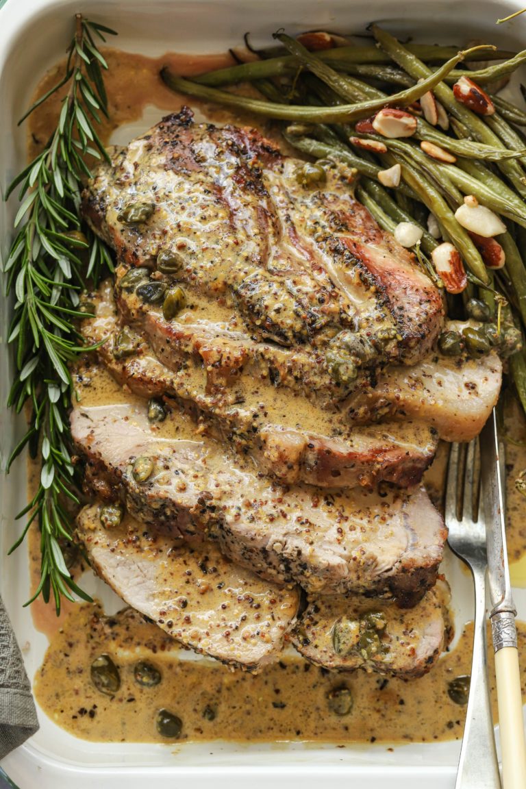 Oven baked tenderloin with mustard cream sauce | Woman and Home Magazine
